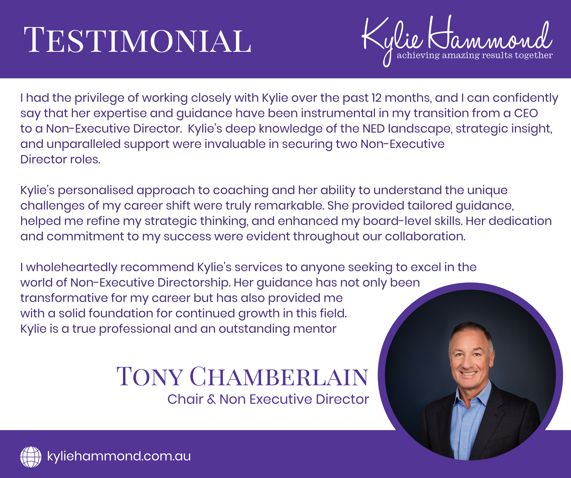 Board Portfolio Kylie Hammond Executive Search Coaching Group